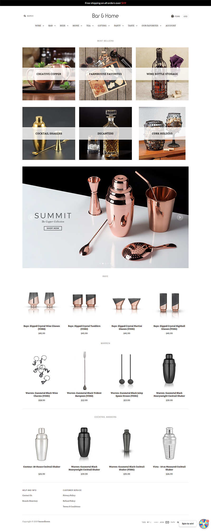 Bar & Home - TAB ON TECH | Certified Shopify Experts & Partners ...
