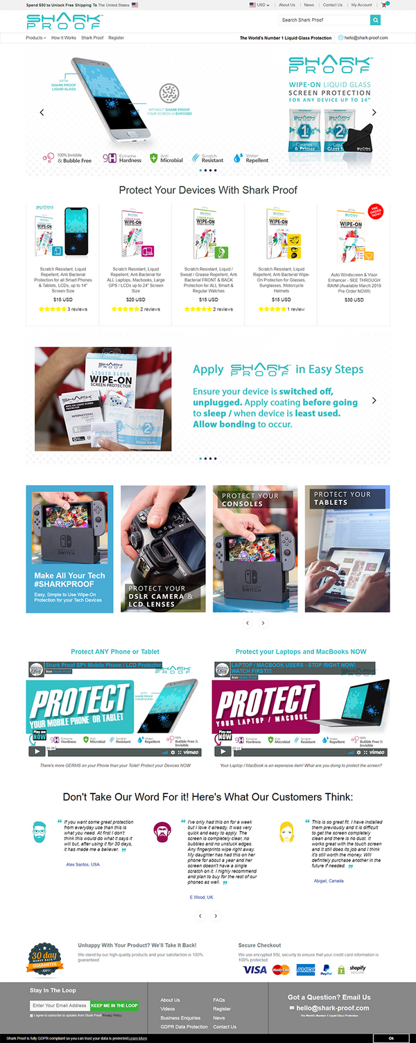 Shark Proof - TAB ON TECH | Certified Shopify Experts & Partners ...